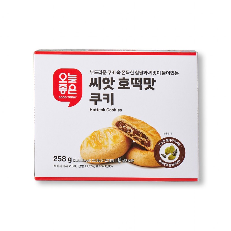오늘좋은 씨앗 호떡맛 쿠키 (258G)ㅣ롯데마트 제타 최상의 신선 식품과 다양한 간편식을 롯데마트 제타에서 만나보세요