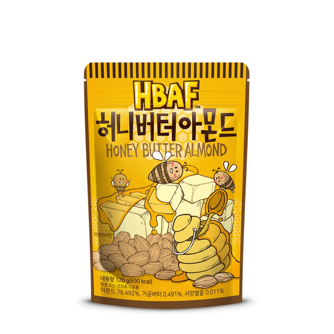 HBAF 허니버터 아몬드 (120G)ㅣ롯데마트 제타 최상의 신선 식품과 다양한 간편식을 롯데마트 제타에서 만나보세요