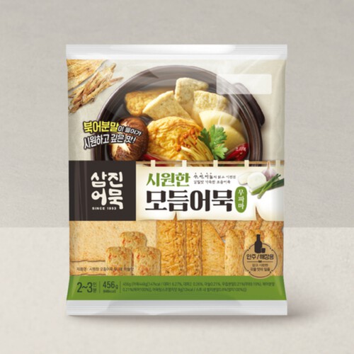 삼진어묵 시원한 모듬어묵 무파마맛 (456G)ㅣ롯데마트 제타 최상의 신선 식품과 다양한 간편식을 롯데마트 제타에서 만나보세요