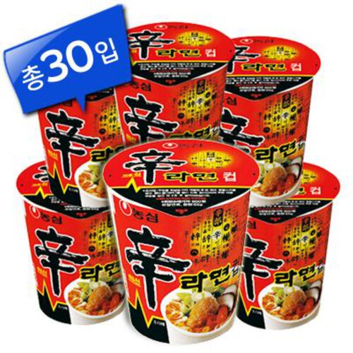 농심 신라면 소컵 (65g * 30)ㅣ롯데마트 제타 최상의 신선 식품과 다양한 간편식을 롯데마트 제타에서 만나보세요