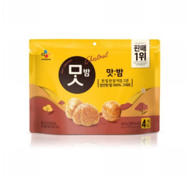 CJ 맛밤 (60G*4입)ㅣ롯데마트 제타 최상의 신선 식품과 다양한 간편식을 롯데마트 제타에서 만나보세요