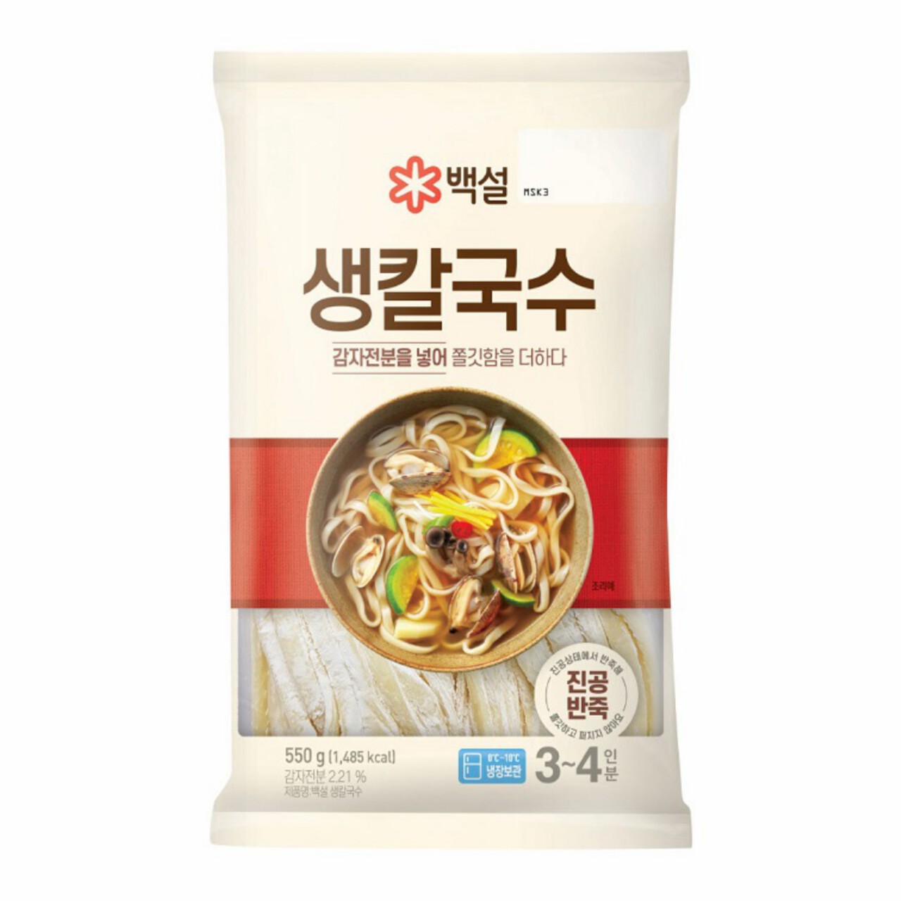 CJ 백설 생칼국수 (550G)ㅣ롯데마트 제타 최상의 신선 식품과 다양한 간편식을 롯데마트 제타에서 만나보세요