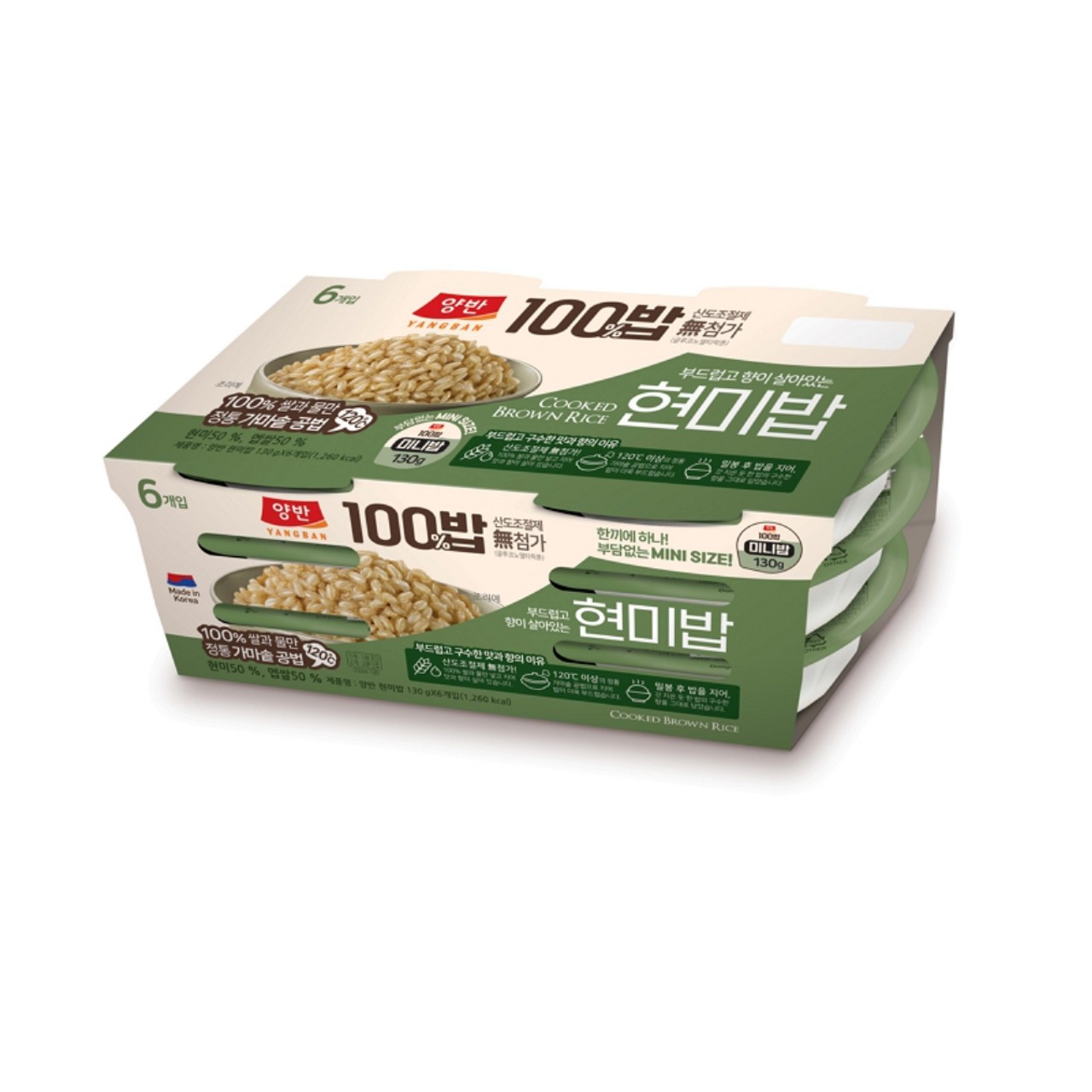 동원 양반100밥 현미밥 (130G*6입)ㅣ롯데마트 제타 최상의 신선 식품과 다양한 간편식을 롯데마트 제타에서 만나보세요