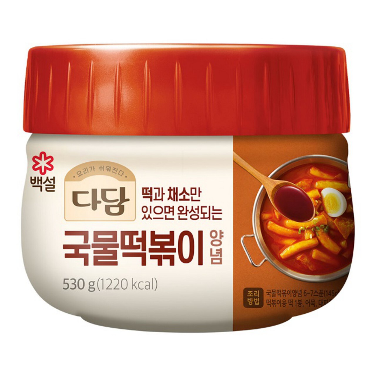 CJ 백설 다담 국물떡볶이 양념 (530G)ㅣ롯데마트 제타 최상의 신선 식품과 다양한 간편식을 롯데마트 제타에서 만나보세요