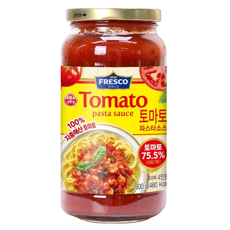 오뚜기 토마토 파스타소스 (600G)ㅣ롯데마트 제타 최상의 신선 식품과 다양한 간편식을 롯데마트 제타에서 만나보세요