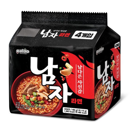 팔도 남자라면 (115G*4)ㅣ롯데마트 제타 최상의 신선 식품과 다양한 간편식을 롯데마트 제타에서 만나보세요