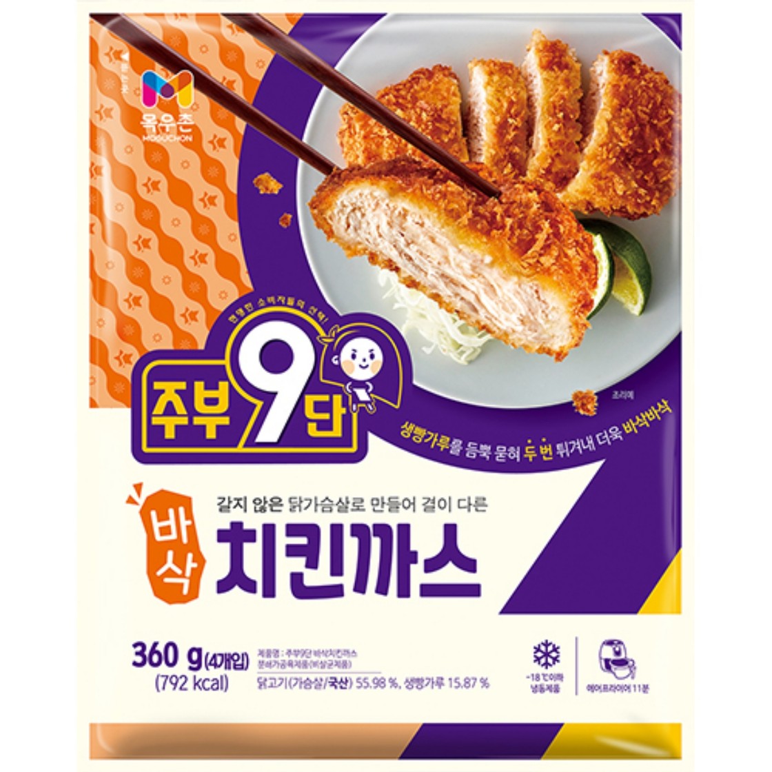 목우촌 주부9단 바삭치킨까스 (360G)ㅣ롯데마트 제타 최상의 신선 식품과 다양한 간편식을 롯데마트 제타에서 만나보세요