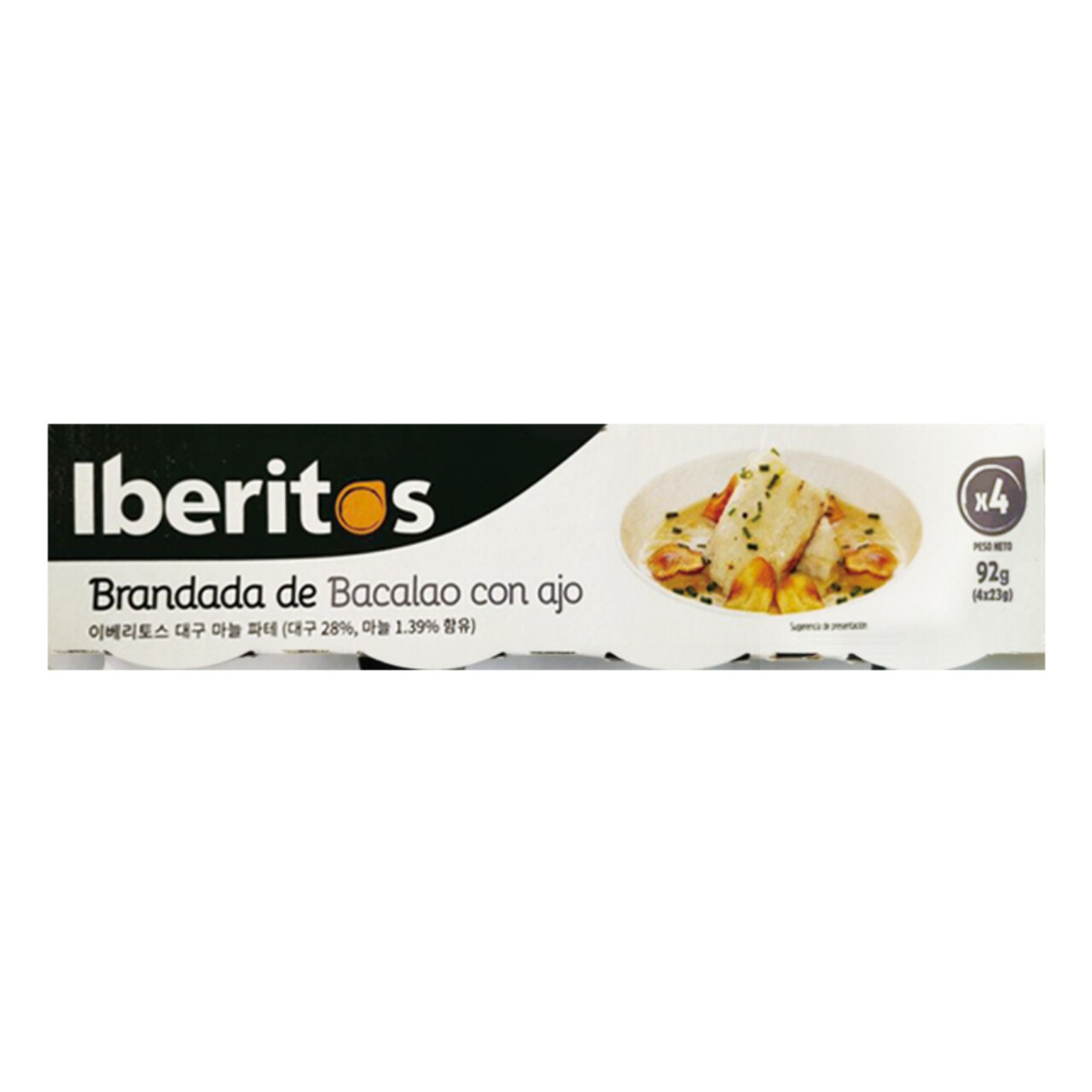 이베리토스 대구 마늘 파테 (23G*4입)ㅣ롯데마트 제타 최상의 신선 식품과 다양한 간편식을 롯데마트 제타에서 만나보세요