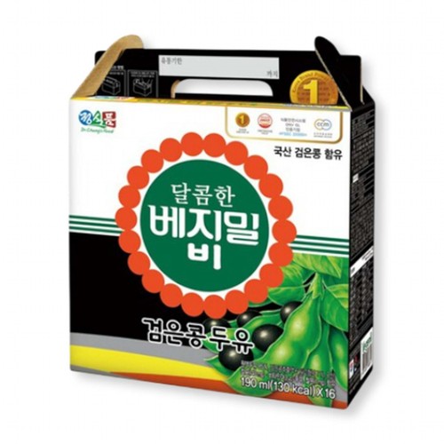 달콤한 베지밀 B 검은콩두유 (190ML*16입)ㅣ롯데마트 제타 최상의 신선 식품과 다양한 간편식을 롯데마트 제타에서 만나보세요