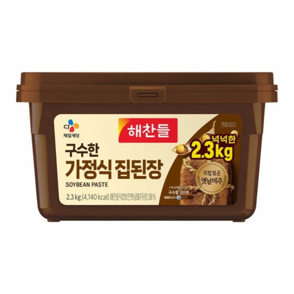 CJ 해찬들 구수한 가정식 집된장 (2.3KG)ㅣ롯데마트 제타 최상의 신선 식품과 다양한 간편식을 롯데마트 제타에서 만나보세요