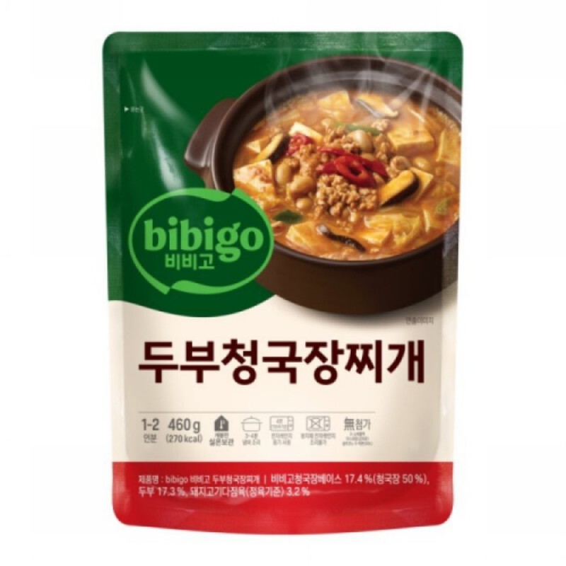 CJ 비비고 두부청국장찌개 (460G)ㅣ롯데마트 제타 최상의 신선 식품과 다양한 간편식을 롯데마트 제타에서 만나보세요