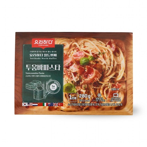 요리하다X월드뷔페 매콤까르보나라파스타 (280G)ㅣ롯데마트 제타 최상의 신선 식품과 다양한 간편식을 롯데마트 제타에서 만나보세요
