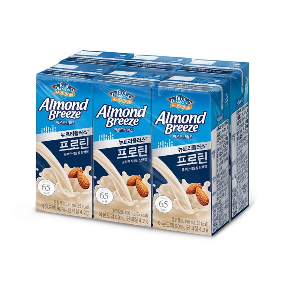 매일유업 아몬드브리즈 프로틴 (190ML*6입)ㅣ롯데마트 제타 최상의 신선 식품과 다양한 간편식을 롯데마트 제타에서 만나보세요