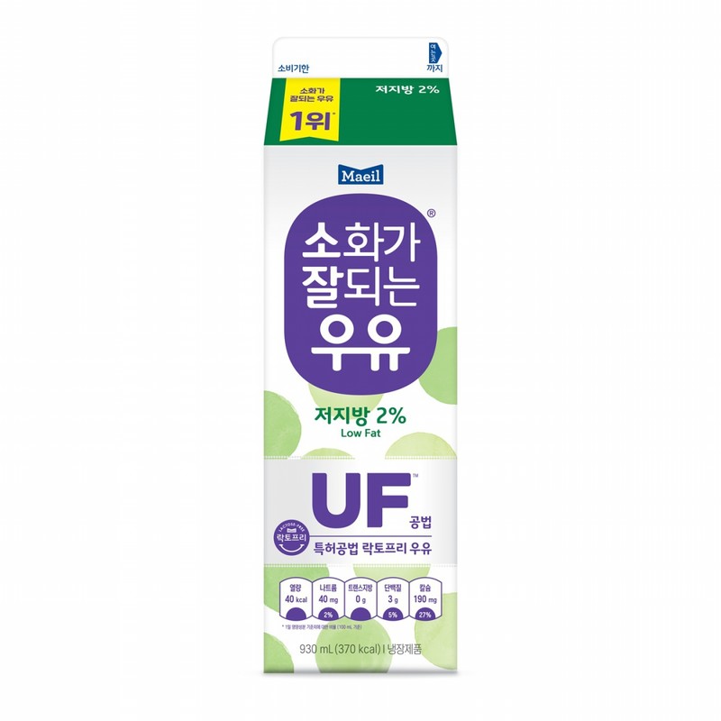 매일유업 소화가 잘되는 우유 저지방 2% (930ML)ㅣ롯데마트 제타 최상의 신선 식품과 다양한 간편식을 롯데마트 제타에서 만나보세요