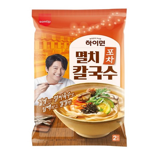 삼립 하이면 포차 멸치 칼국수 (2인) (364G)ㅣ롯데마트 제타 최상의 신선 식품과 다양한 간편식을 롯데마트 제타에서 만나보세요