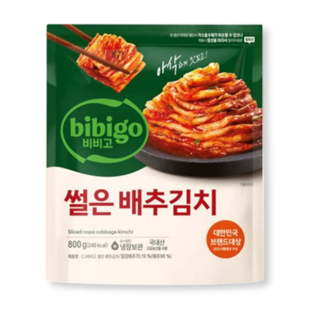 CJ 비비고 썰은 배추김치 (800G)ㅣ롯데마트 제타 최상의 신선 식품과 다양한 간편식을 롯데마트 제타에서 만나보세요