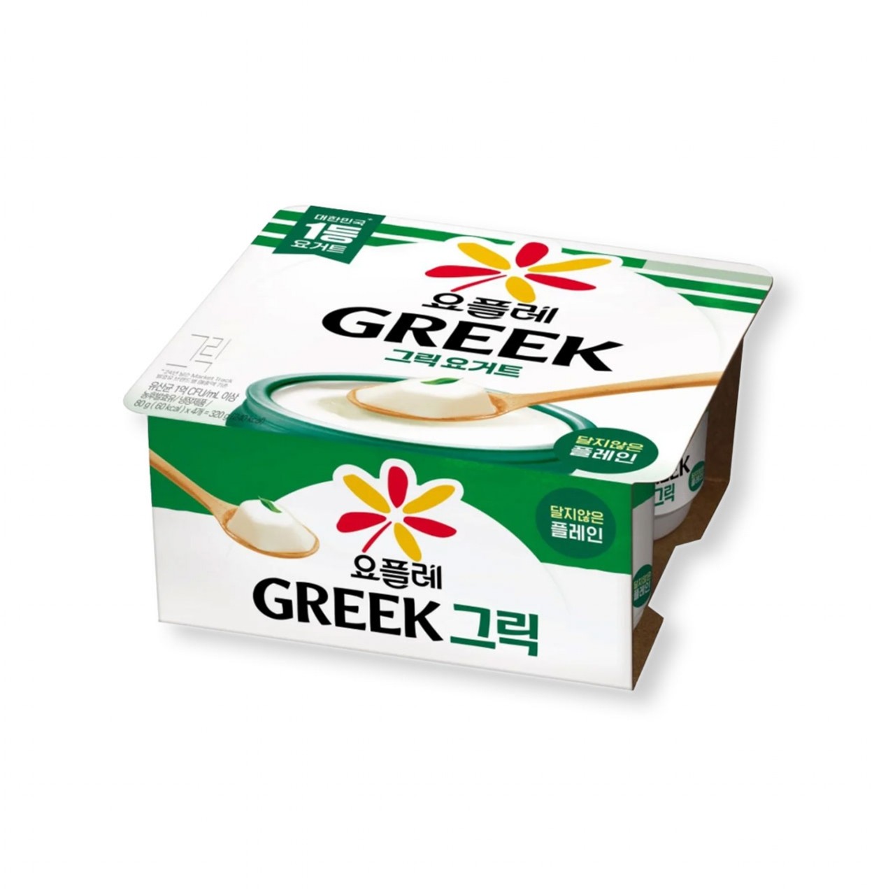 빙그레 요플레 그릭 달지않은 플레인 (80G*4입)ㅣ롯데마트 제타 최상의 신선 식품과 다양한 간편식을 롯데마트 제타에서 만나보세요