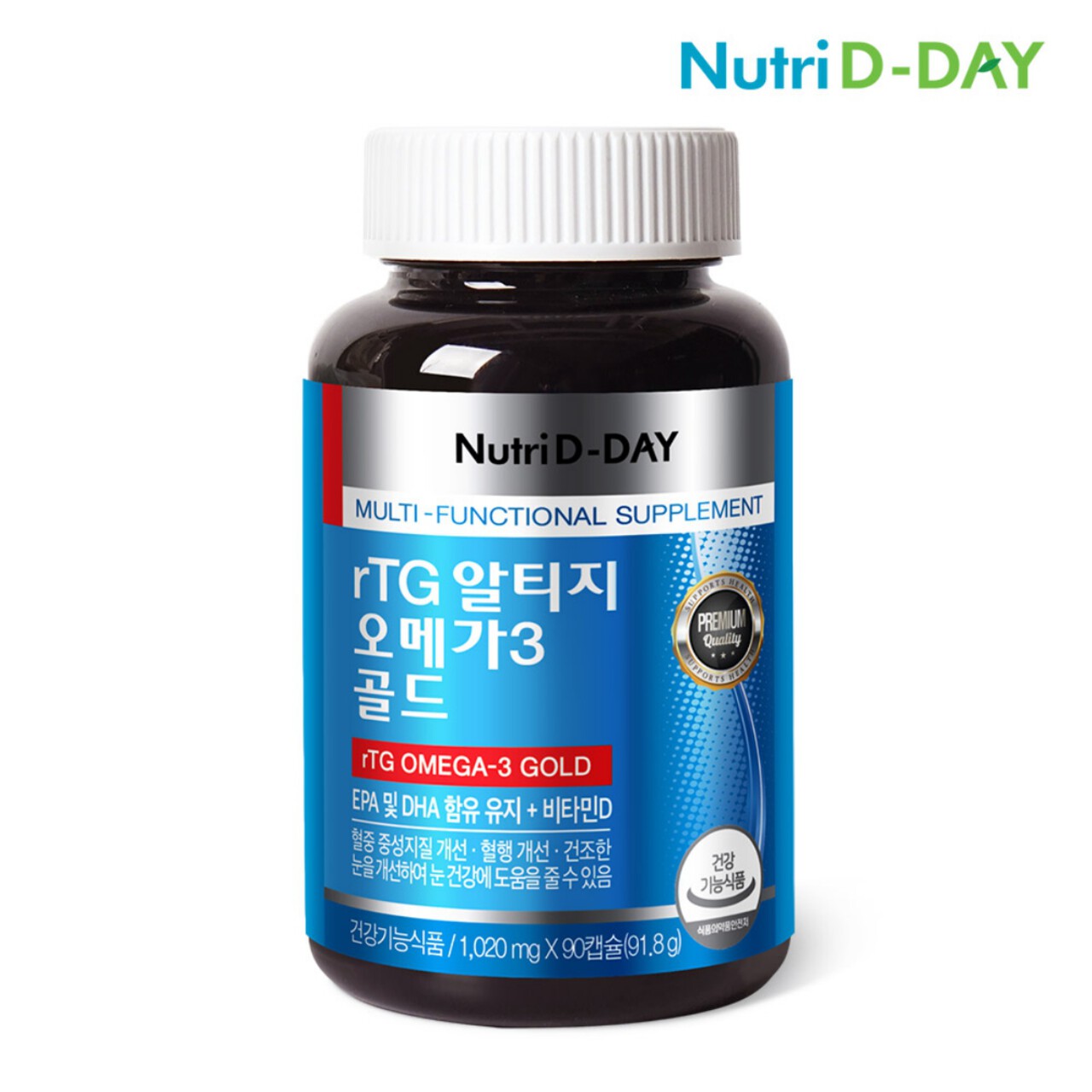 뉴트리디데이 rTG 오메가3 골드 (1,020MG*90캡슐)ㅣ롯데마트 제타 최상의 신선 식품과 다양한 간편식을 롯데마트 제타에서 만나보세요