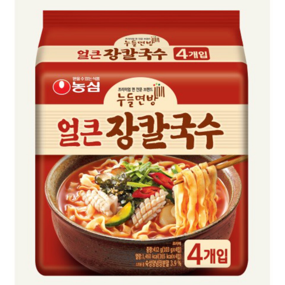 농심 얼큰 장칼국수 (103g*4)ㅣ롯데마트 제타 최상의 신선 식품과 다양한 간편식을 롯데마트 제타에서 만나보세요