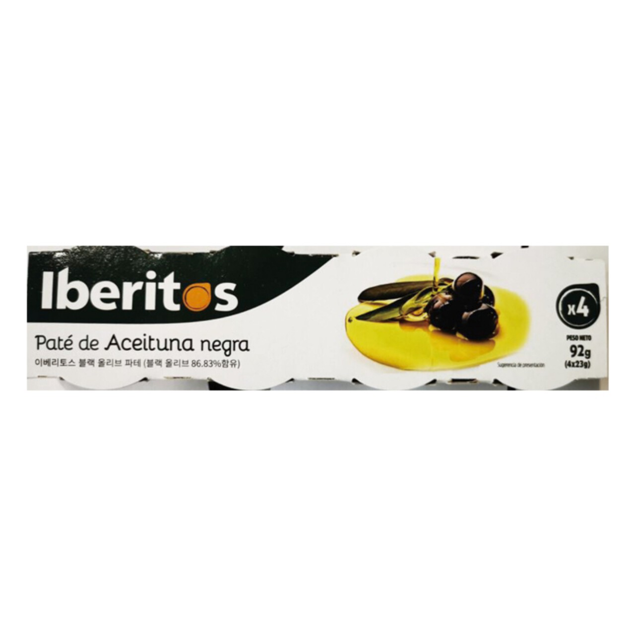 이베리토스 블랙올리브 파테 (23G*4입)ㅣ롯데마트 제타 최상의 신선 식품과 다양한 간편식을 롯데마트 제타에서 만나보세요