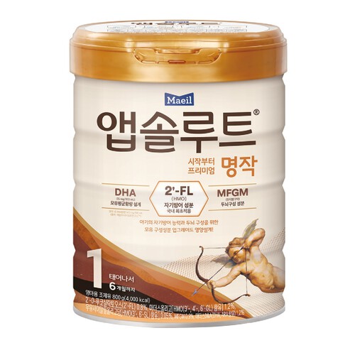 매일 앱솔루트 프리미엄 명작 2FL 1단계 (800G)ㅣ롯데마트 제타 최상의 신선 식품과 다양한 간편식을 롯데마트 제타에서 만나보세요