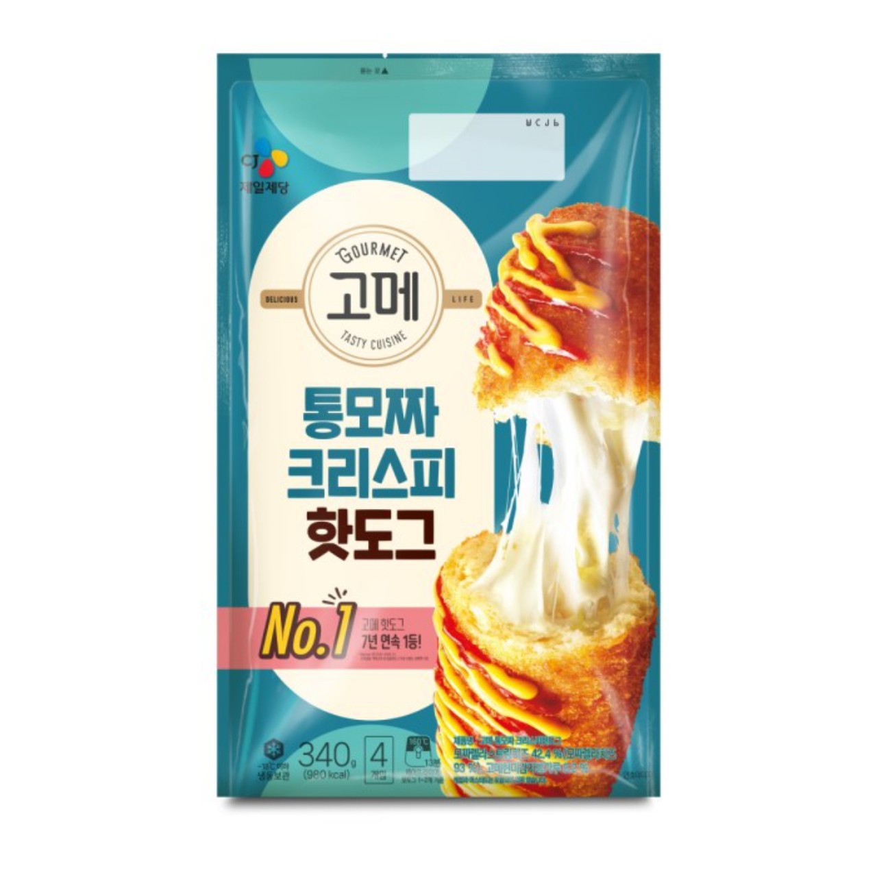 CJ 고메 통모짜 크리스피핫도그 (340G)ㅣ롯데마트 제타 최상의 신선 식품과 다양한 간편식을 롯데마트 제타에서 만나보세요