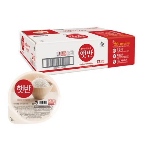 씨제이 햇반 (210G*12입)ㅣ롯데마트 제타 최상의 신선 식품과 다양한 간편식을 롯데마트 제타에서 만나보세요