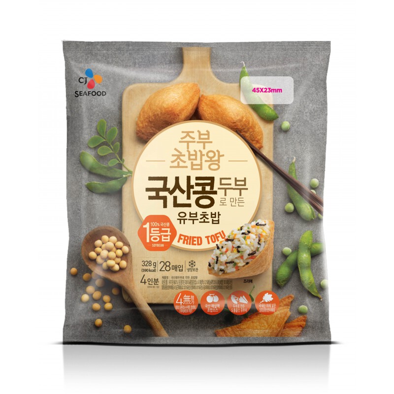 CJ 주부초밥왕 국산콩 유부 (328G)ㅣ롯데마트 제타 최상의 신선 식품과 다양한 간편식을 롯데마트 제타에서 만나보세요