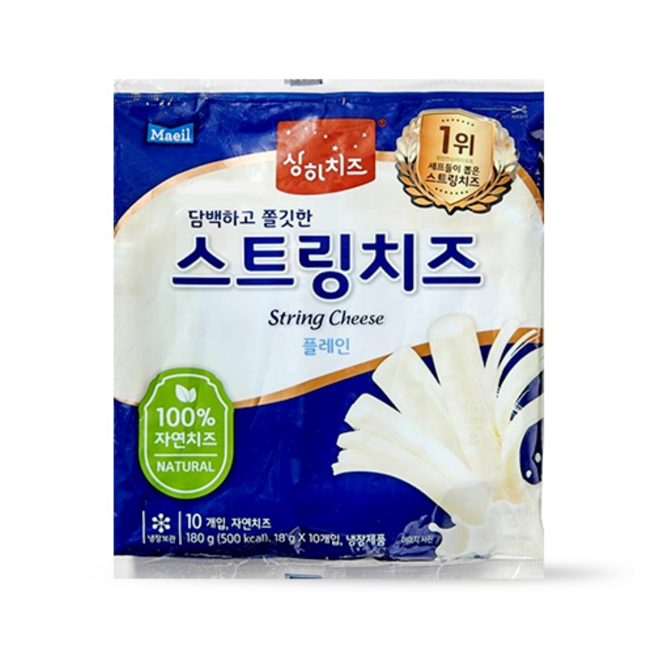 매일유업 상하치즈 스트링치즈 플레인 (18G*10입)ㅣ롯데마트 제타 최상의 신선 식품과 다양한 간편식을 롯데마트 제타에서 만나보세요