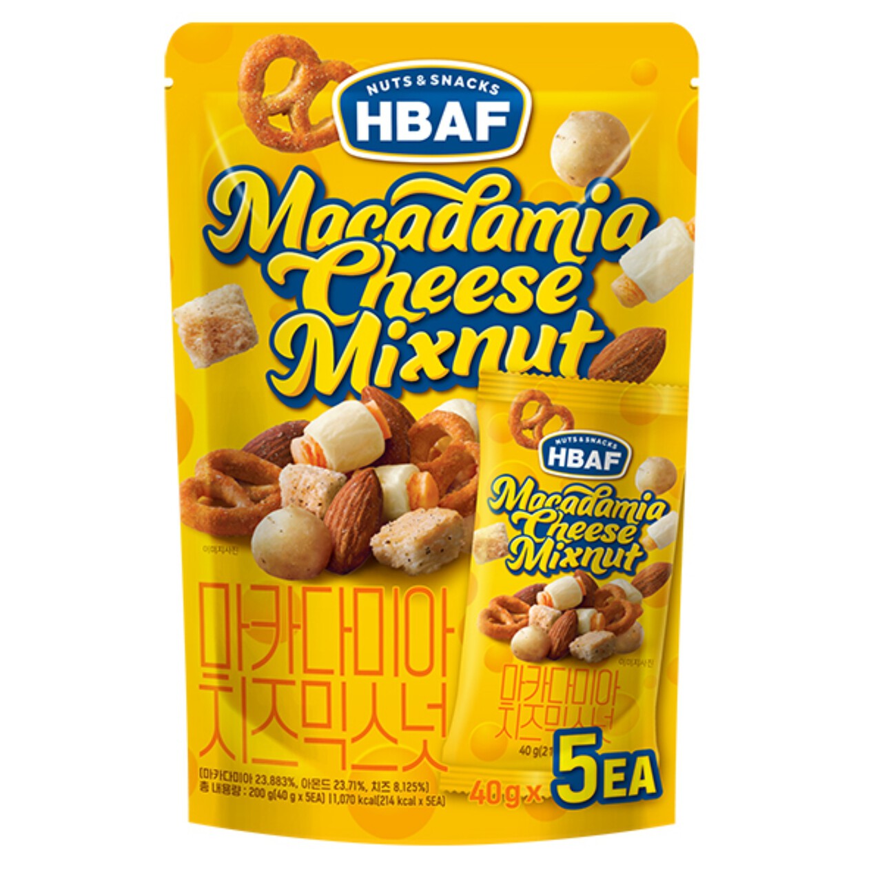 HBAF 마카다미아 치즈 믹스넛 (200G)ㅣ롯데마트 제타 최상의 신선 식품과 다양한 간편식을 롯데마트 제타에서 만나보세요
