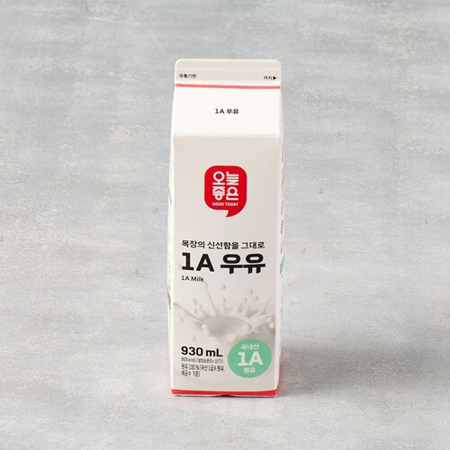 오늘좋은 1A 우유 (930ML)ㅣ롯데마트 제타 최상의 신선 식품과 다양한 간편식을 롯데마트 제타에서 만나보세요