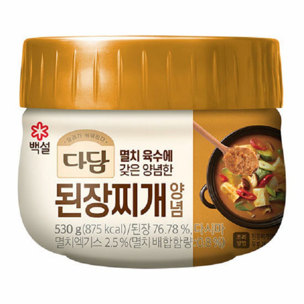 CJ 백설 다담 된장찌개 양념 (530G)ㅣ롯데마트 제타 최상의 신선 식품과 다양한 간편식을 롯데마트 제타에서 만나보세요