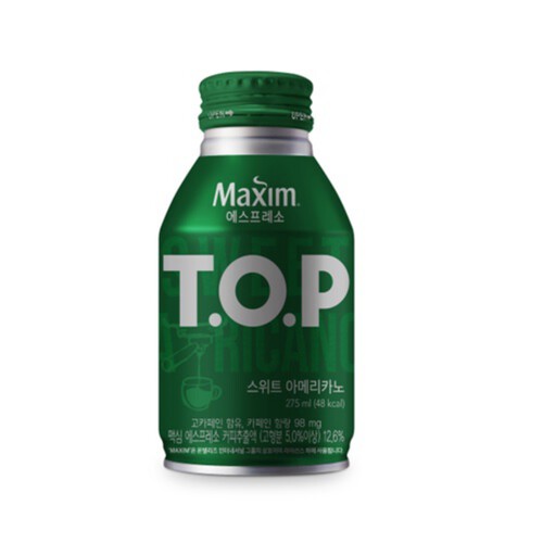 맥심 TOP 스위트 아메리카노 (275ML)ㅣ롯데마트 제타 최상의 신선 식품과 다양한 간편식을 롯데마트 제타에서 만나보세요