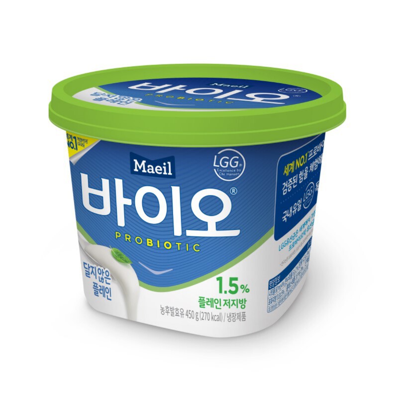 매일 바이오 요거트 무가당 플레인 저지방 (450G)ㅣ롯데마트 제타 최상의 신선 식품과 다양한 간편식을 롯데마트 제타에서 만나보세요