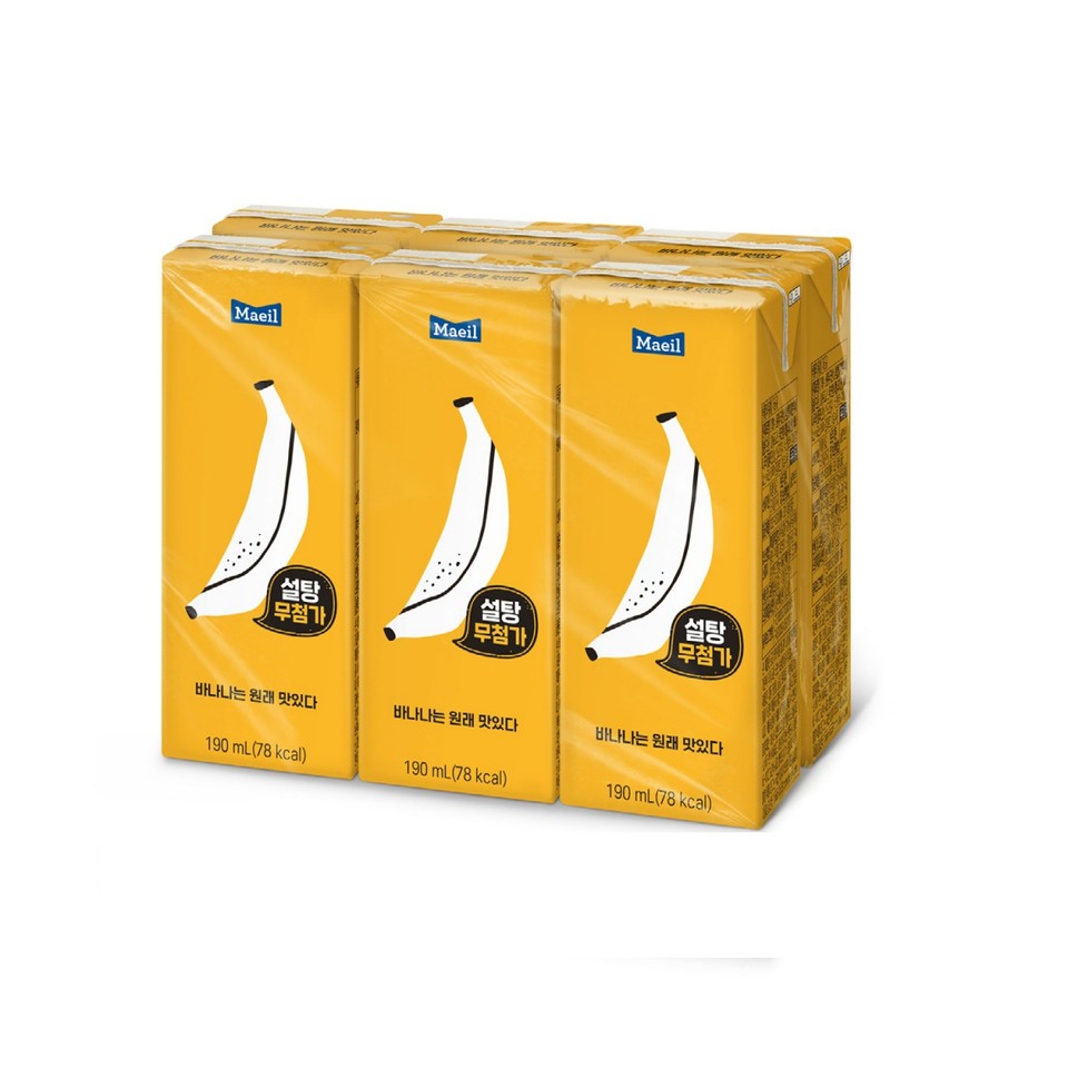 매일유업 바나나는 원래 맛있다 (190ML*6)ㅣ롯데마트 제타 최상의 신선 식품과 다양한 간편식을 롯데마트 제타에서 만나보세요