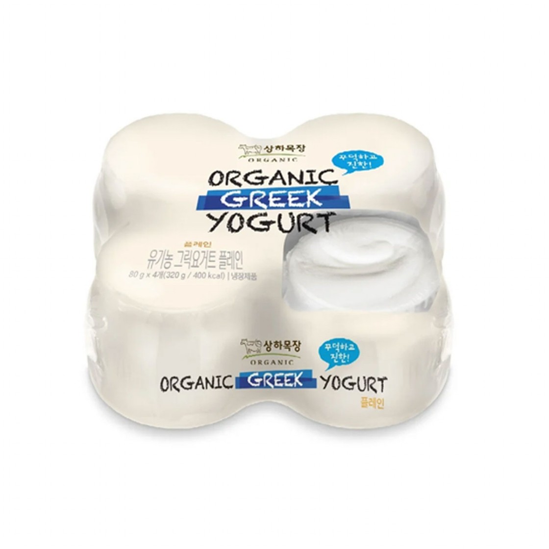 매일 상하목장 유기농 그릭요거트 플레인 (80G*4입)ㅣ롯데마트 제타 최상의 신선 식품과 다양한 간편식을 롯데마트 제타에서 만나보세요