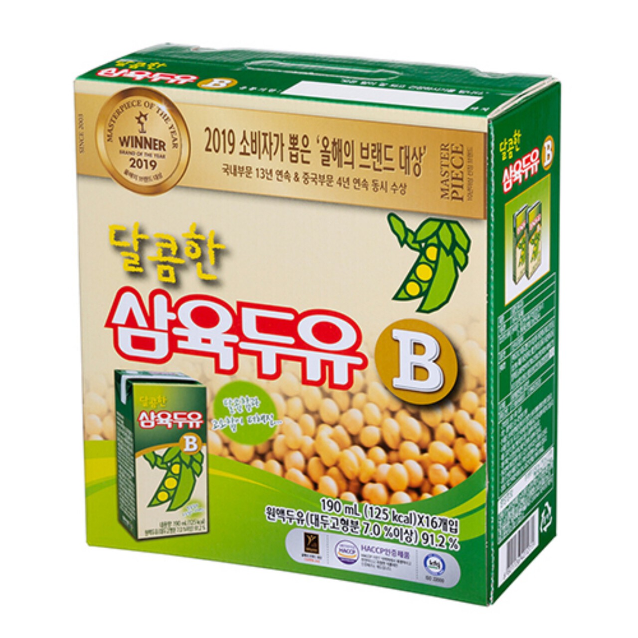 달콤한 삼육 두유 B (190ML*16입)ㅣ롯데마트 제타 최상의 신선 식품과 다양한 간편식을 롯데마트 제타에서 만나보세요