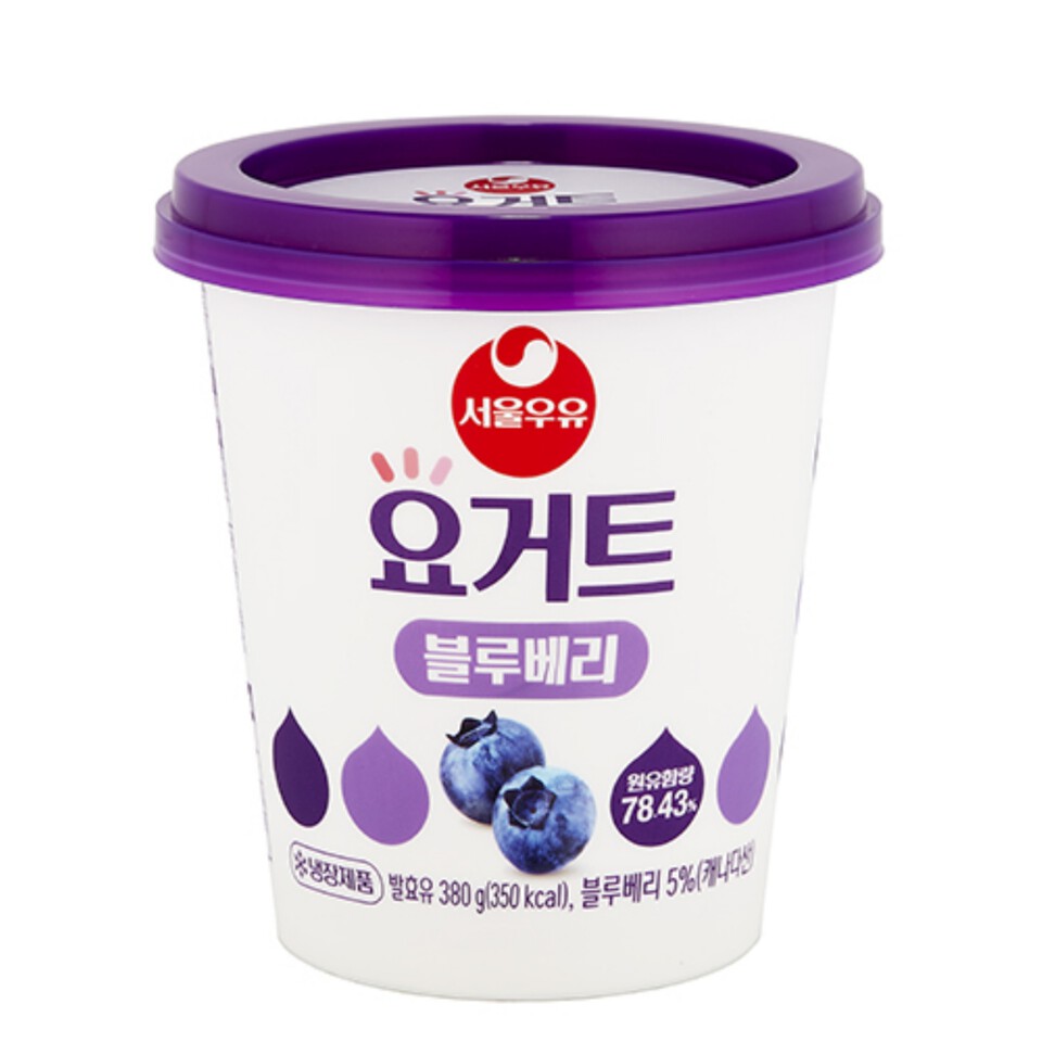 서울우유 요거트 블루베리 (380G)ㅣ롯데마트 제타 최상의 신선 식품과 다양한 간편식을 롯데마트 제타에서 만나보세요