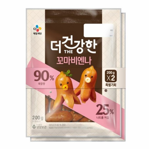 CJ 더 건강한 안심비엔나 (200G*2입)ㅣ롯데마트 제타 최상의 신선 식품과 다양한 간편식을 롯데마트 제타에서 만나보세요