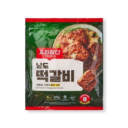 요리하다 남도떡갈비 (375G)ㅣ롯데마트 제타 최상의 신선 식품과 다양한 간편식을 롯데마트 제타에서 만나보세요