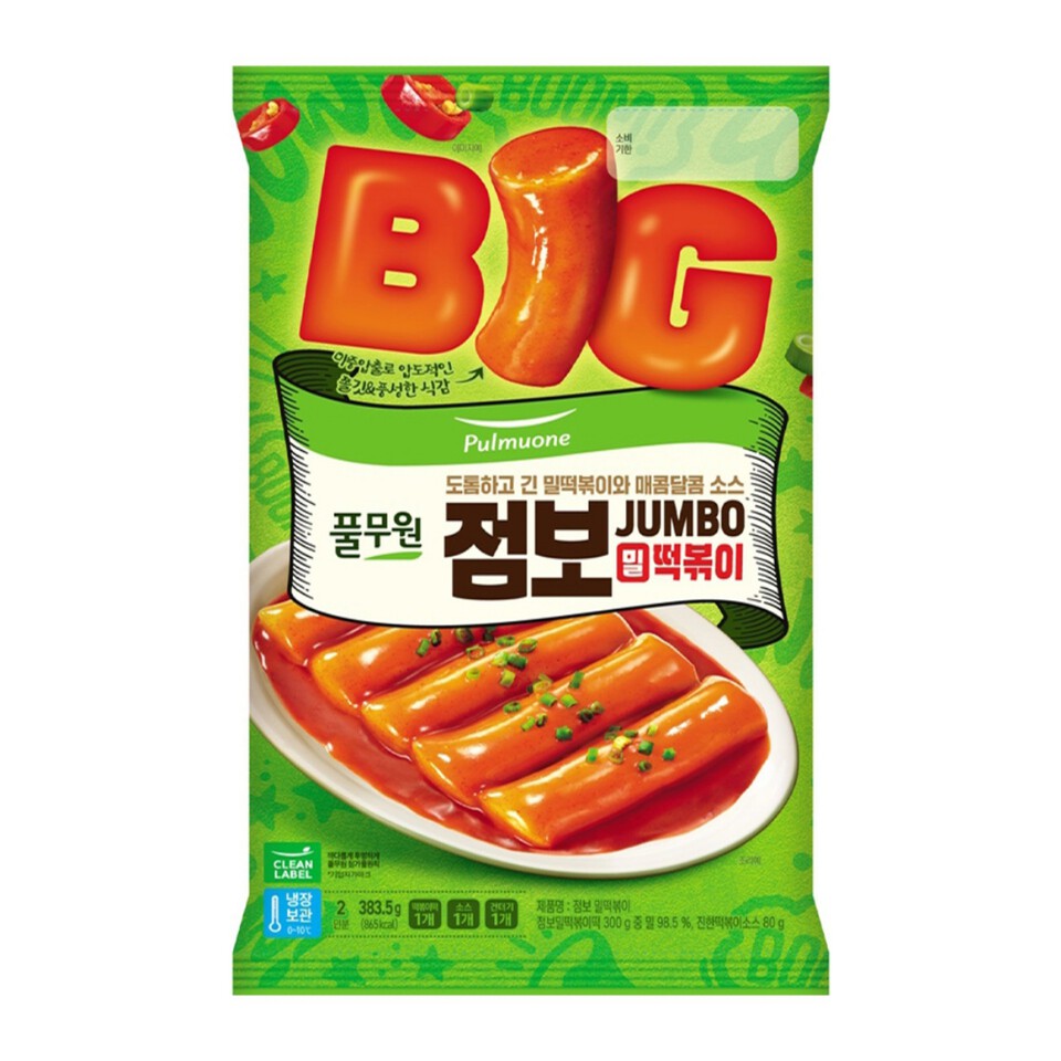 풀무원 점보 밀 떡볶이 (2인) (383.5G)ㅣ롯데마트 제타 최상의 신선 식품과 다양한 간편식을 롯데마트 제타에서 만나보세요