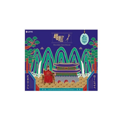 롯데 빼빼로 일월오봉도 에디션 (257G)ㅣ롯데마트 제타 최상의 신선 식품과 다양한 간편식을 롯데마트 제타에서 만나보세요