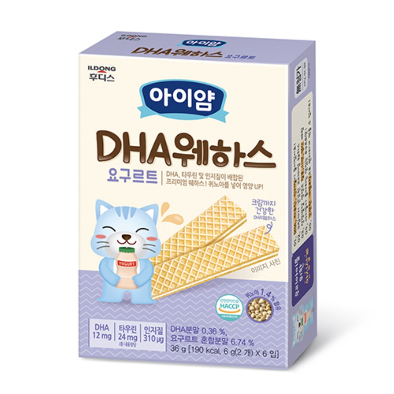 아이얌 DHA 웨하스 요구르트 (36G)ㅣ롯데마트 제타 최상의 신선 식품과 다양한 간편식을 롯데마트 제타에서 만나보세요